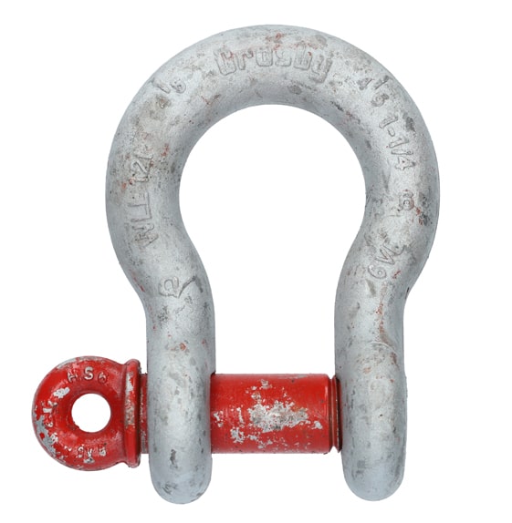Crosby Red Bow Shackle Screw Pin SWL 8.5t | Speedy Hire